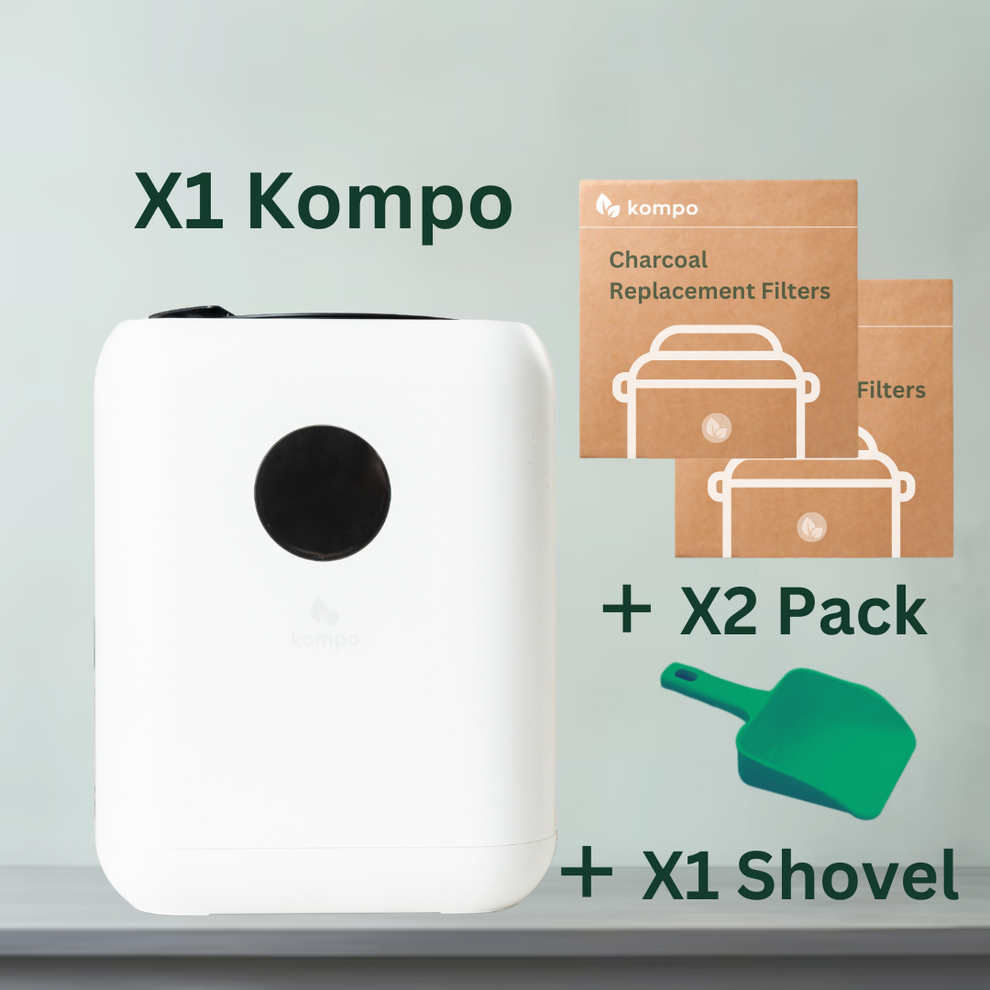 Kompo - One Touch Food Disposal (Complete Starter Pack)